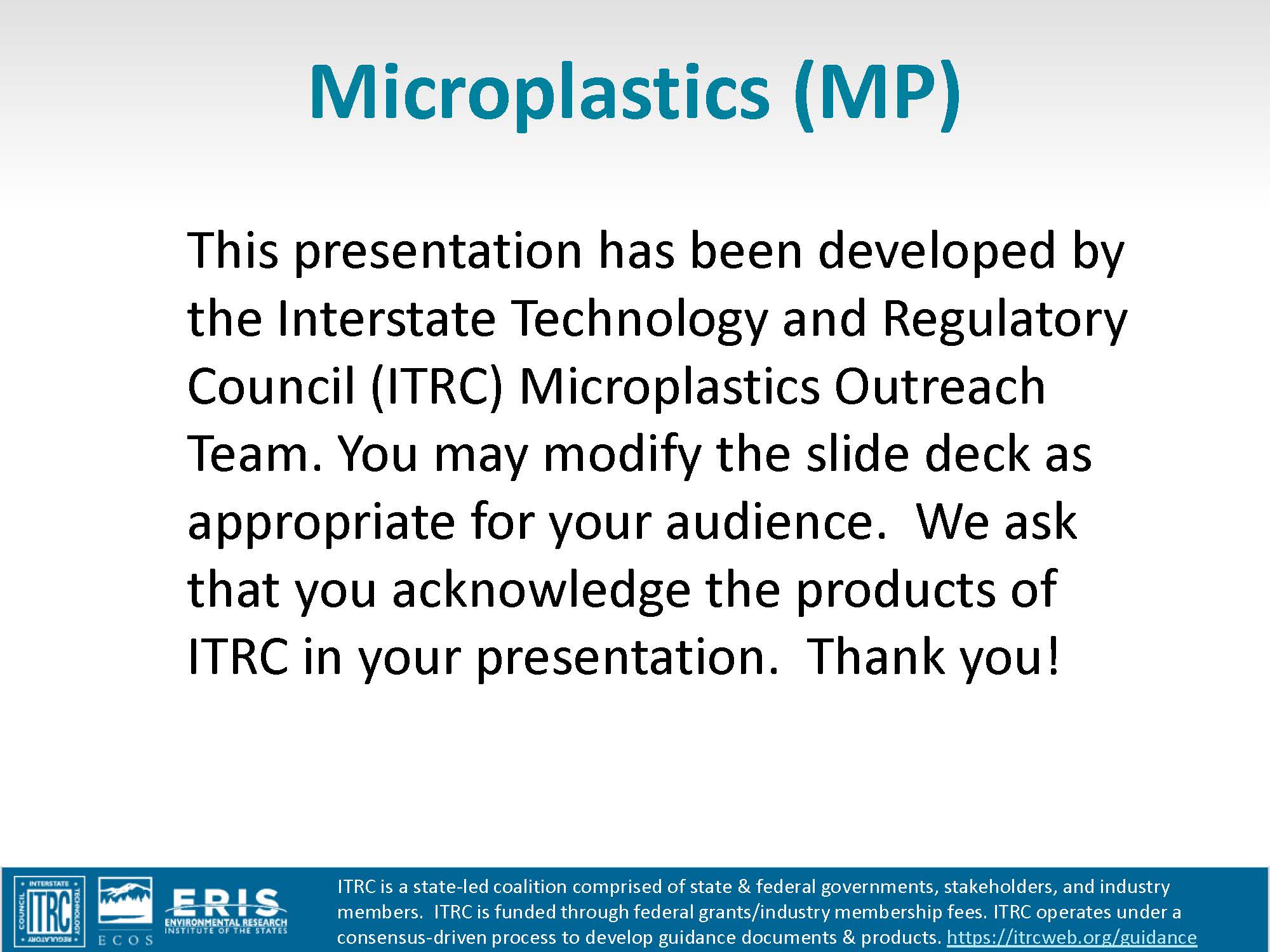 Outreach Materials For Decision Makers – Microplastics Outreach Toolkit