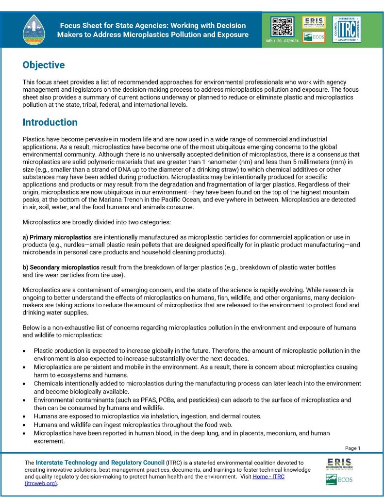 Outreach Materials For Decision Makers – Microplastics Outreach Toolkit